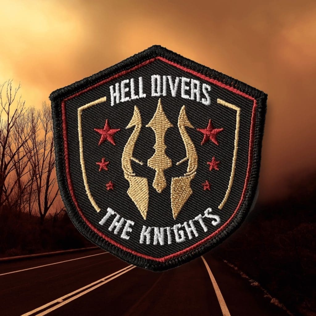 New! Hell Divers Team Knights Velcro Patch | Nicholas Sansbury Smith